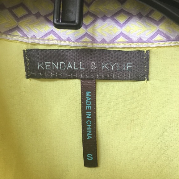Kendall & Kylie | Tops | Kendall Kylie Fun Yellow Fringe Top Small ...